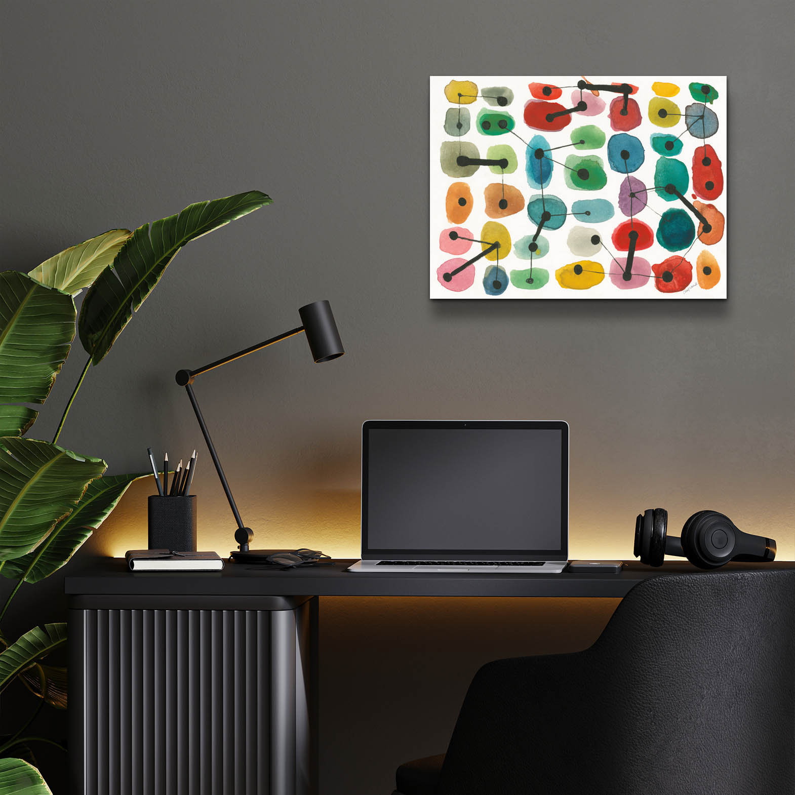 George Oliver 'Mid Century 2' by Cheryl Warrick Acrylic Glass Wall Art ...