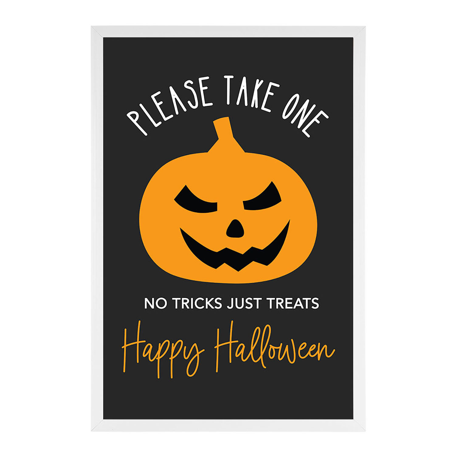 The Holiday Aisle® Happy Halloween Candy Sign Please Take One Sign ...