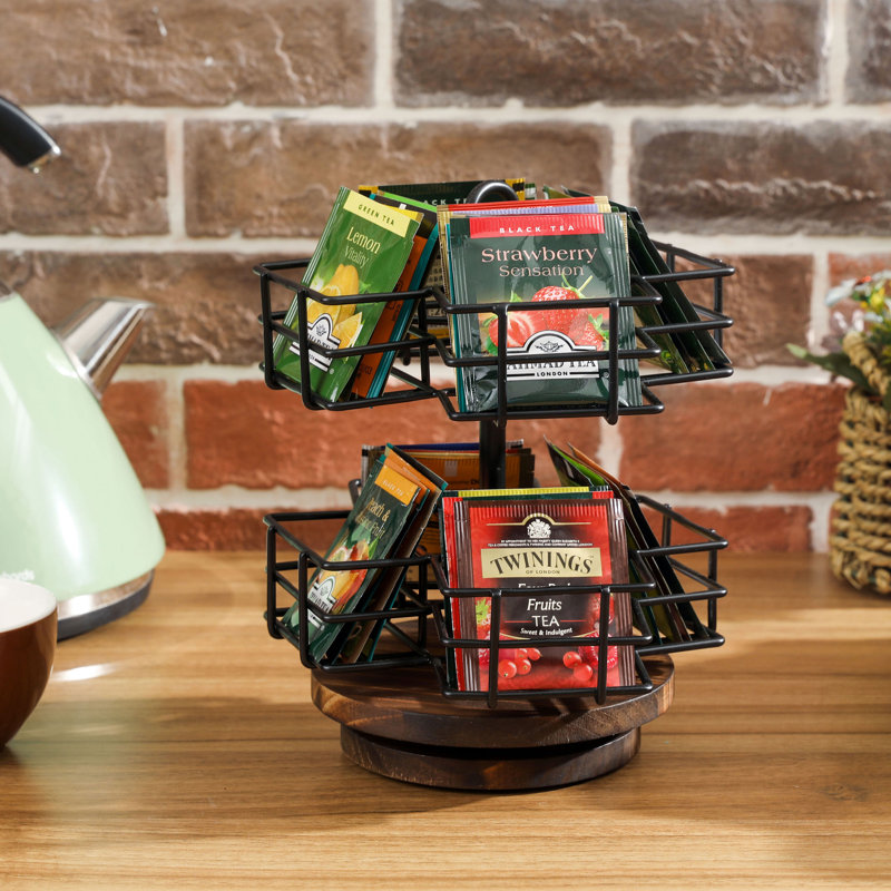 MyGift 8-Compartment Rotate Tea Bags Storage Holder & Reviews | Wayfair
