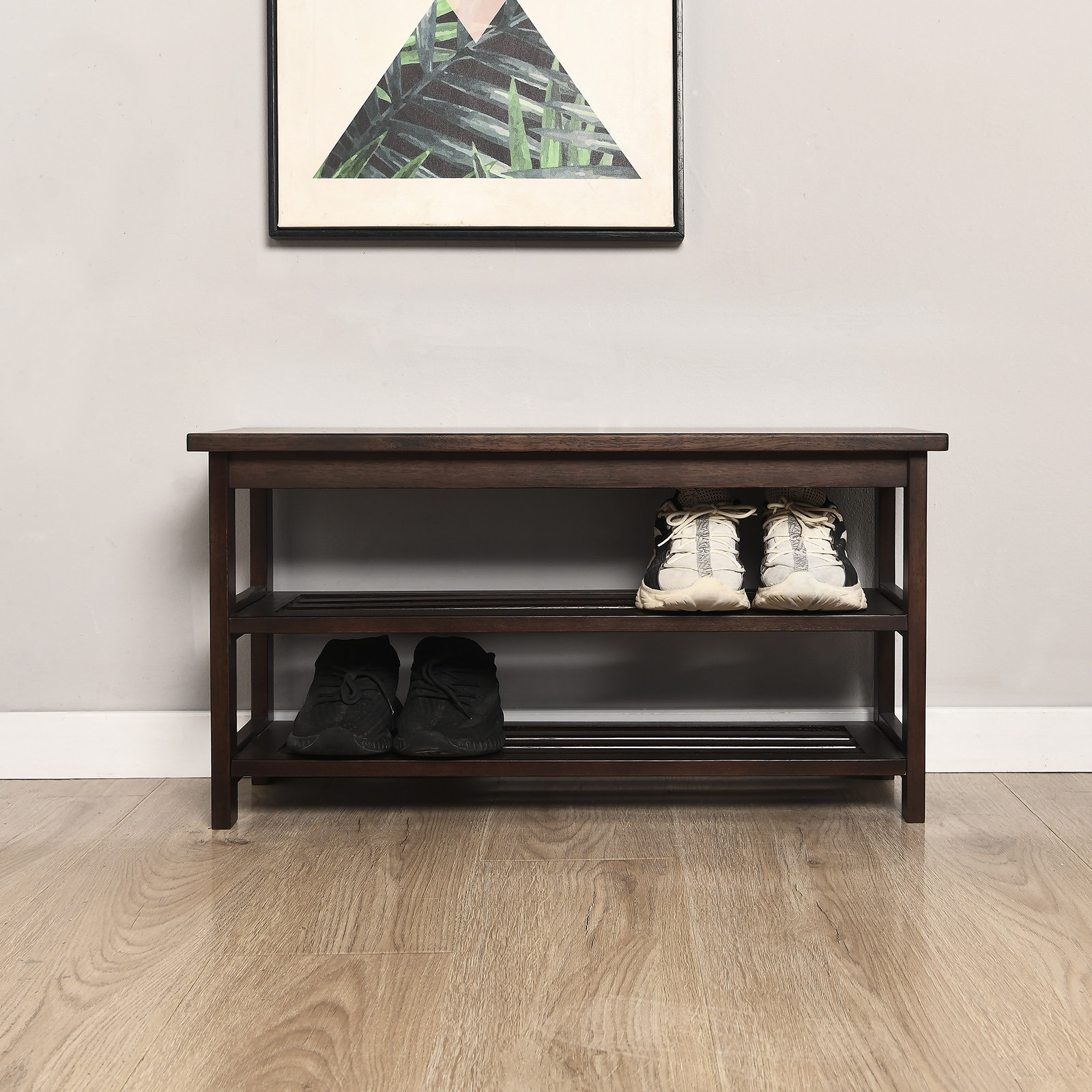 Hokku Designs 6 Pair Solid Wood Shoe Storage Bench - Wayfair Canada