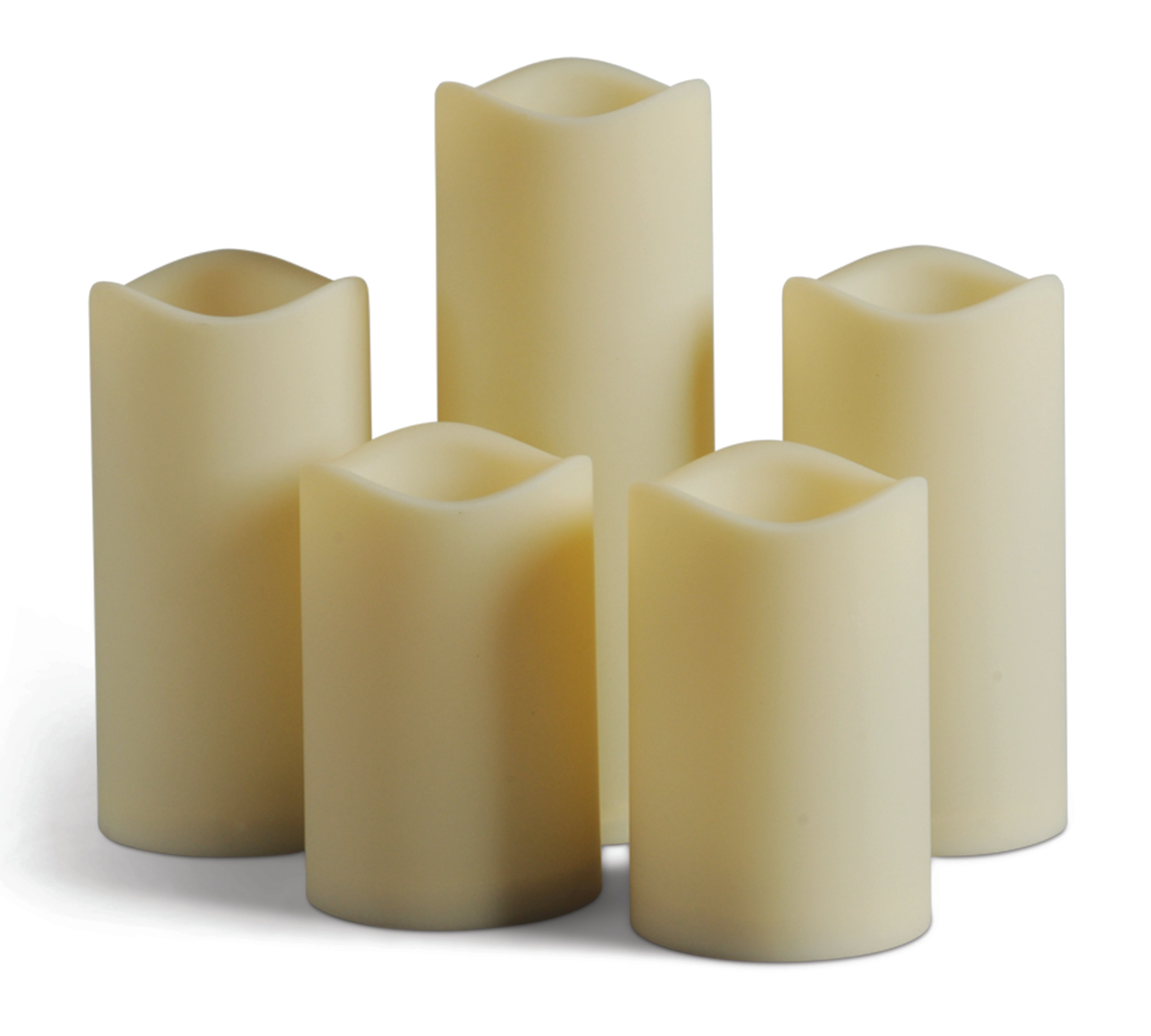 The Party Aisle™ Set Of 5 Battery Operated Led Resin Candles & Reviews ...