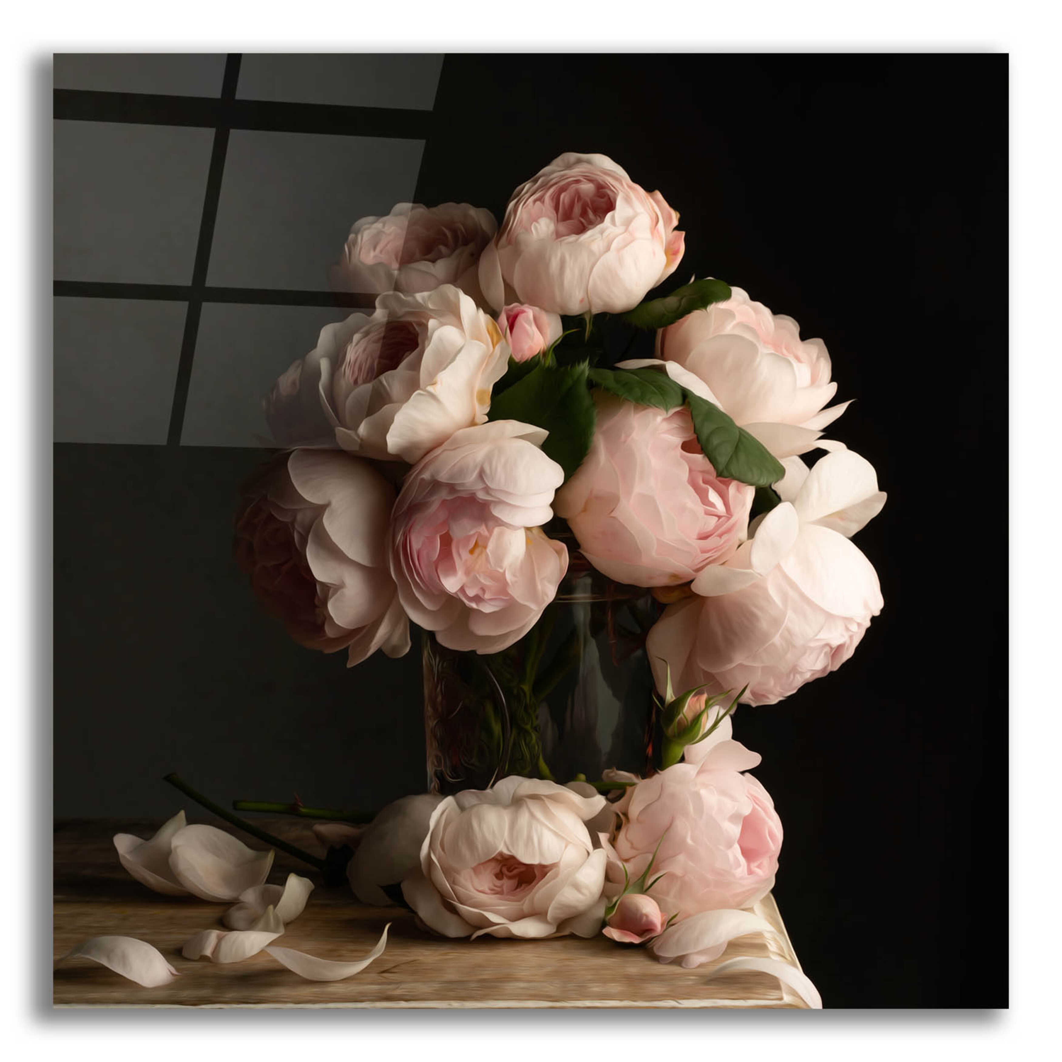 Red Barrel Studio® Smitten by Roses Dark - Unframed Print | Wayfair