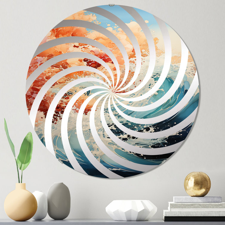 Bless international Coastal Storm Fusion - Vortex Decorative Mirror ...