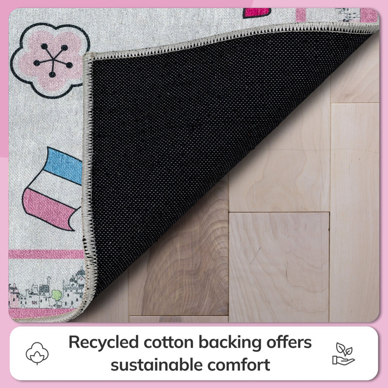 Well Woven Miraculous Ladybug Paris Border Ivory Multi Area Rug by Well ...