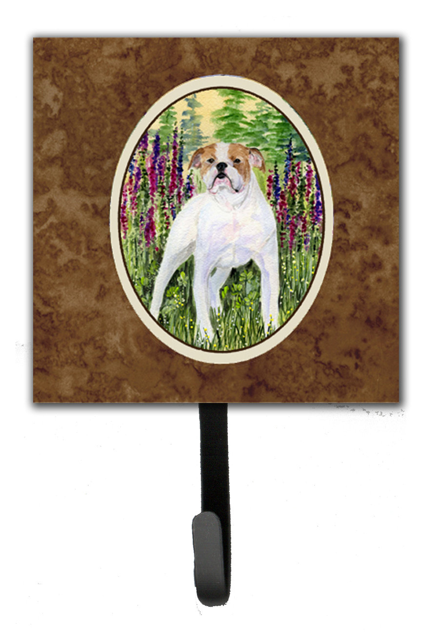 Caroline's Treasures English Bulldog Leash Holder and Wall Hook | Wayfair