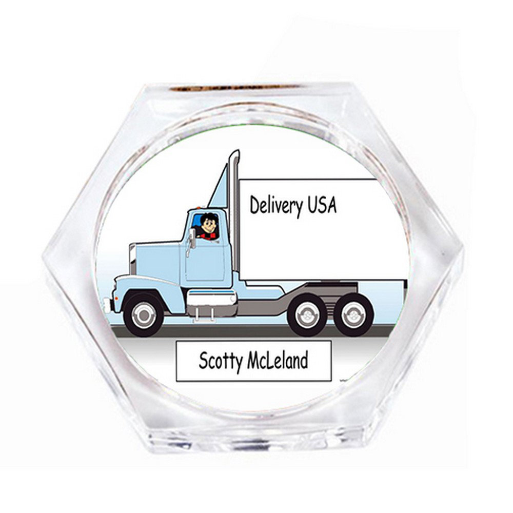 Printed Perfection Personalized Truck Driver, 18 Wheeler - Male Drink ...