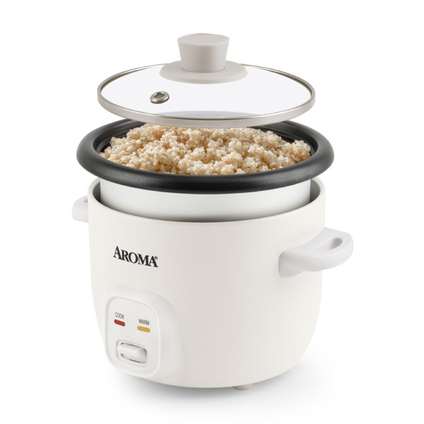 AROMA® Mini Rice Cooker, 2-Cup (Uncooked) / 4-Cup (Cooked), 1 Qt ...