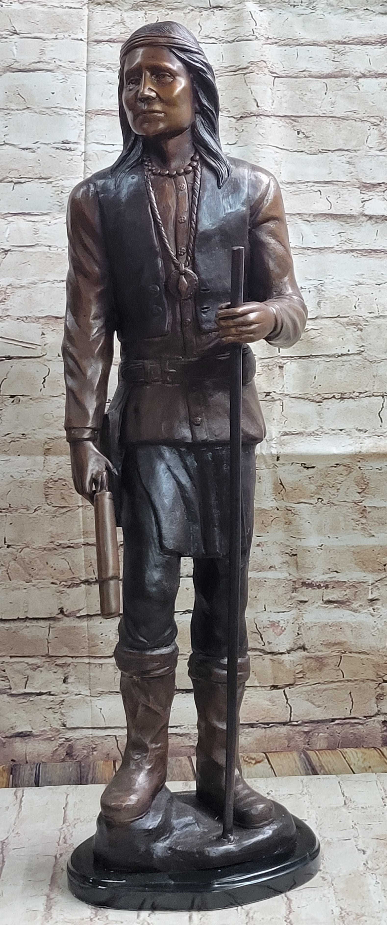 Bronzhaus Native American Indian Apache Chief Cochise Bronze Statue ...