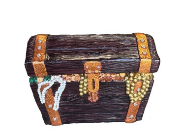 Red Barrel Studio® Small Treasure Chest Statue | Wayfair