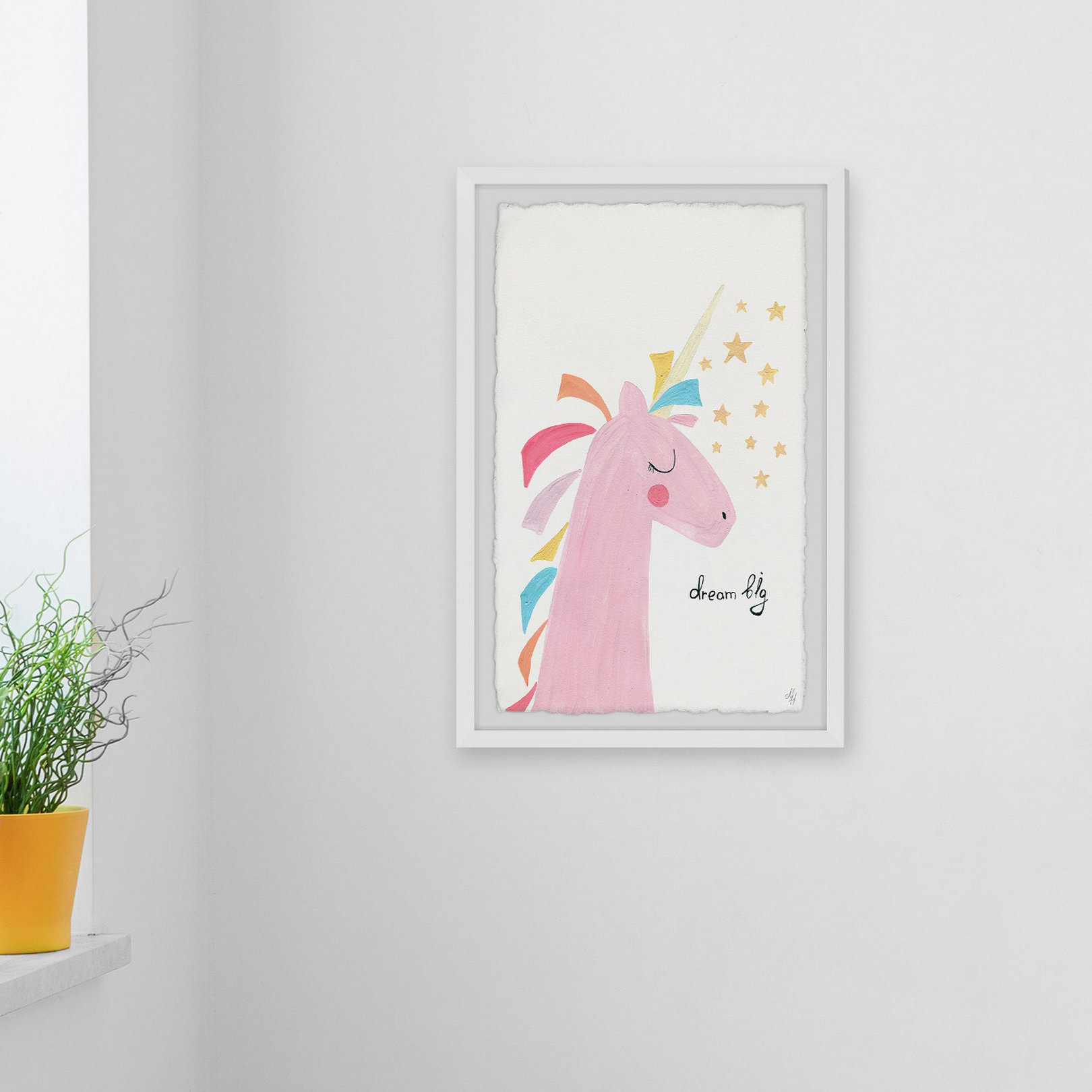 Isabelle & Max™ Myria 'Unicorn's Big Dream' Framed Print | Wayfair