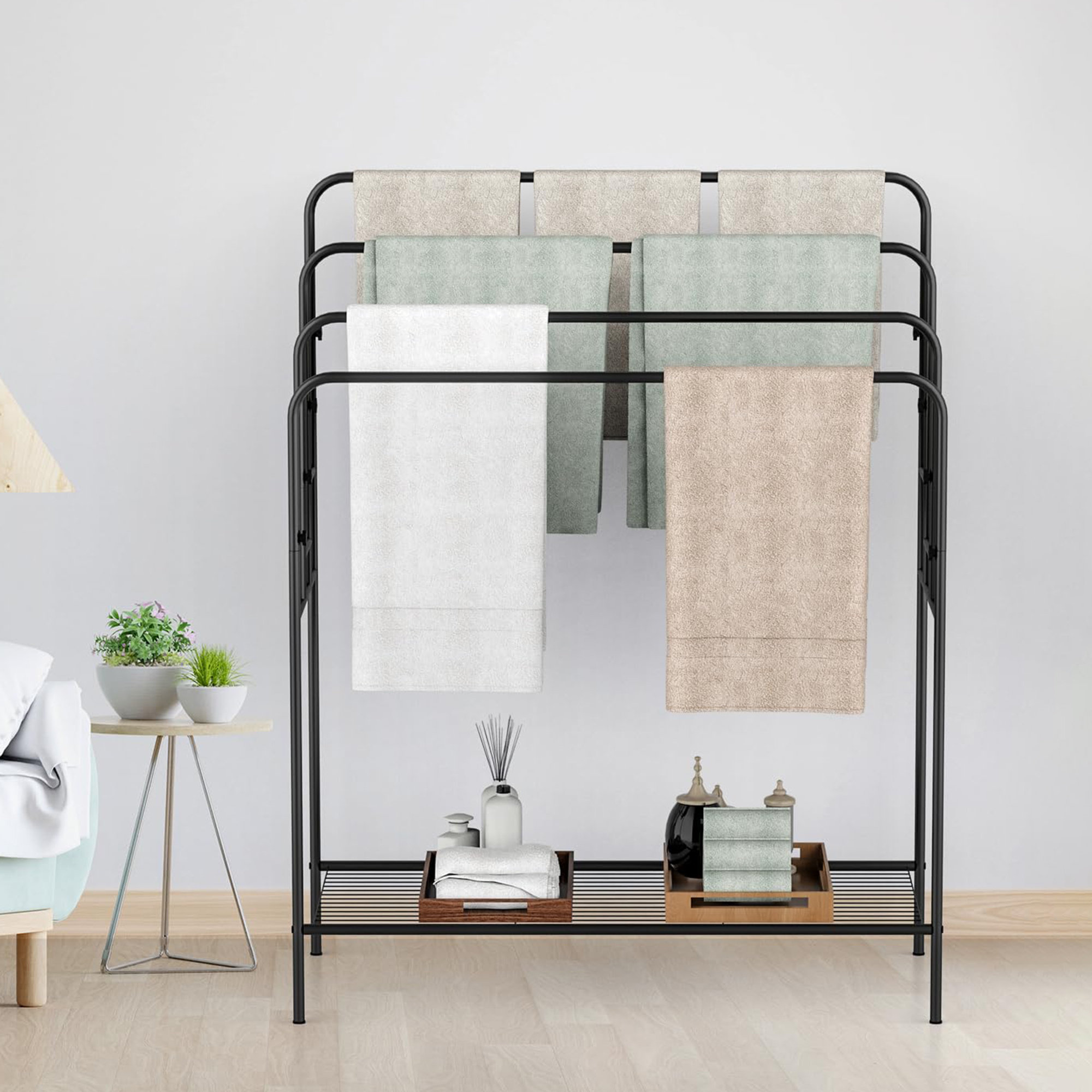 BINNBOX 4 Tier Outdoor Pool Towel Holder | Wayfair