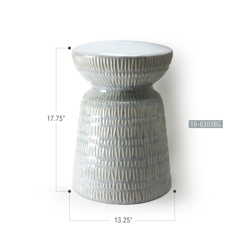 Ivy Bronx Ceramic Seating Stool Side Table | Wayfair