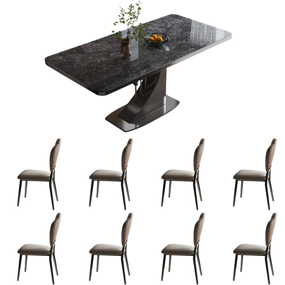 Elamer European minimalist high-end dining table set | Wayfair