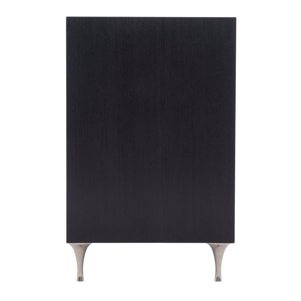 Bernhardt Silhouette 2-Drawer Nightstand in Black | Perigold