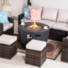 Latitude Run® 8-Person All-Weather Wicker Patio Set - Premium Fire Pit ...