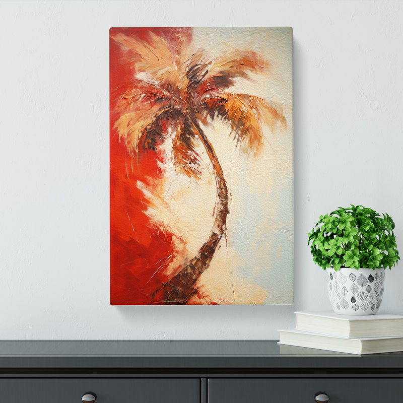 Bay Isle Home Palm Tree Action Painting No.3 - Wrapped Canvas | Wayfair ...