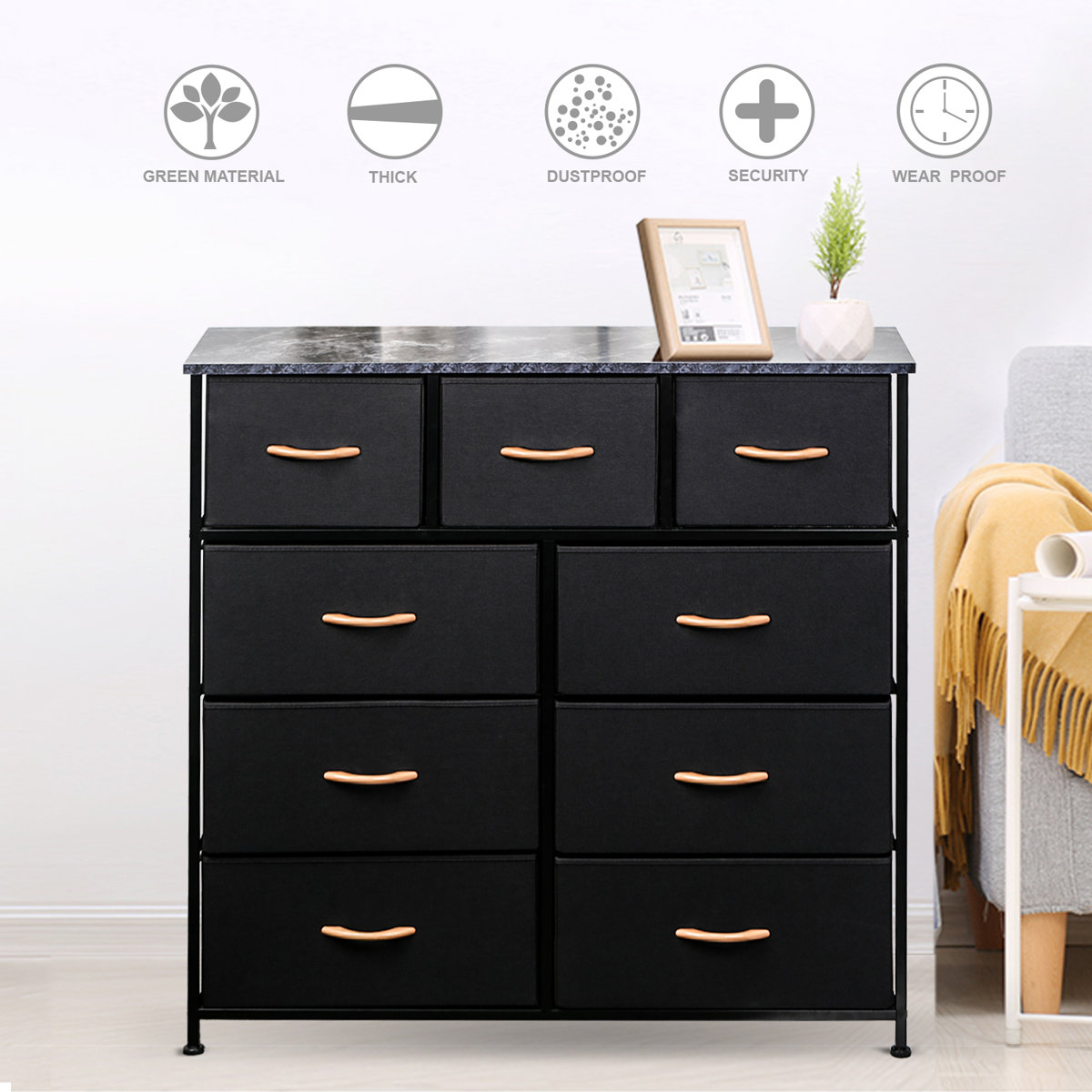 Rebrilliant Matherly 9 Drawer Storage Chest & Reviews | Wayfair