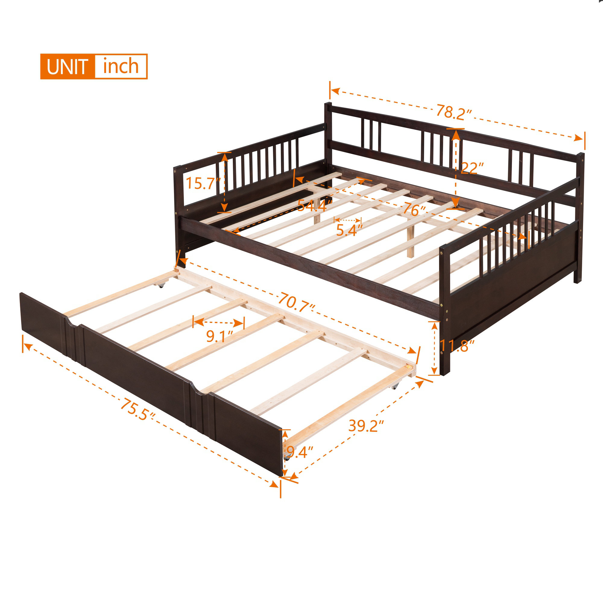 Viv + Rae™ Kellar Full Solid Wood Daybed with Trundle by Viv + Rae ...
