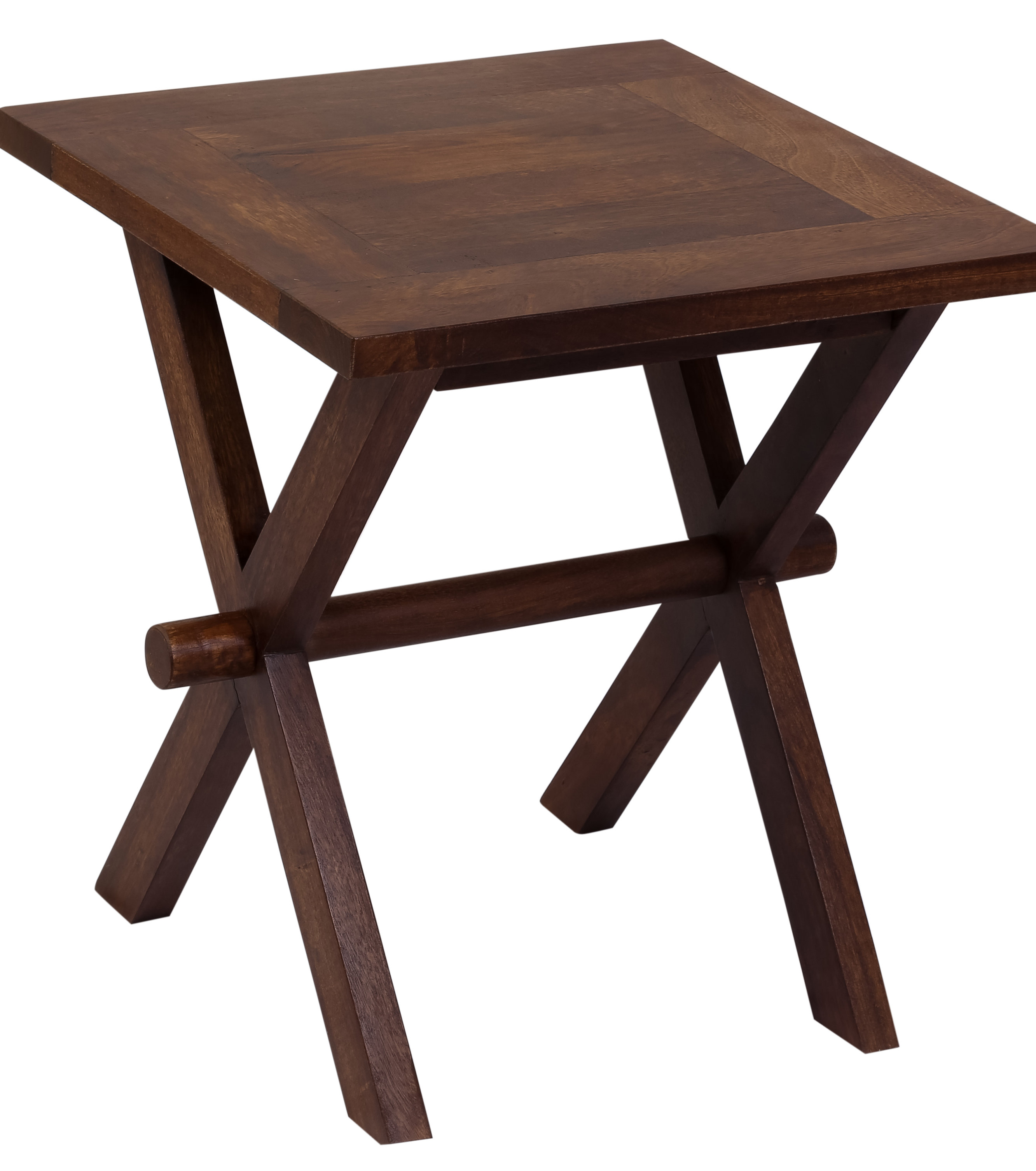 Gracie Oaks Halliday Solid Wood Cross Legs End Table - Wayfair Canada