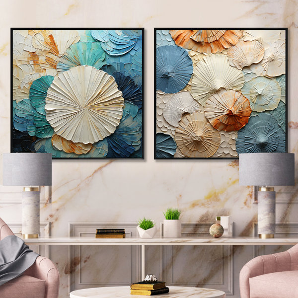 Beachcrest Home Coastal Mosaic Seacreatures - Animals Clam Square ...