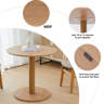 Latitude Run® Haben Round Pedestal Dining Table & Reviews | Wayfair