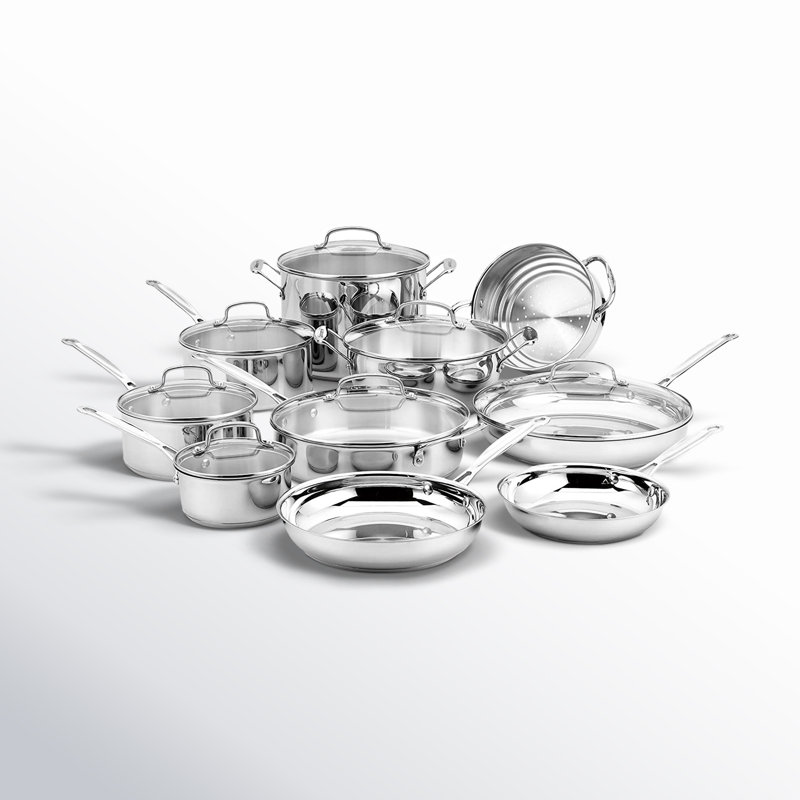 Cuisinart Chef's Classic 17 Piece Stainless Steel Cookware Set ...