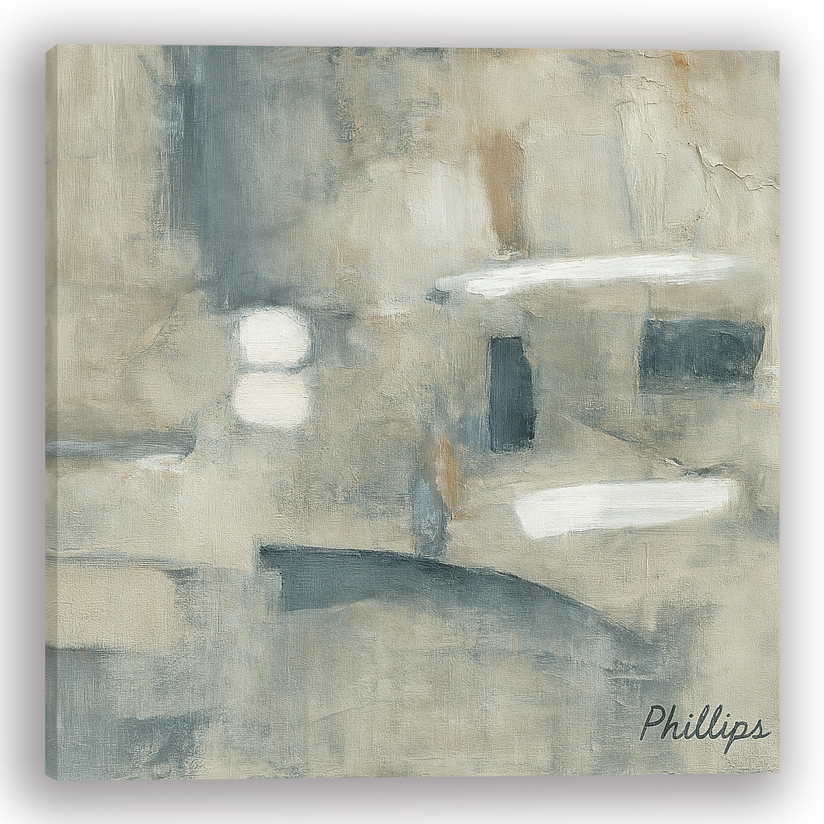 Wrought Studio™ “Subtle Structures” by Phillips – Wrapped Canvas Wall ...