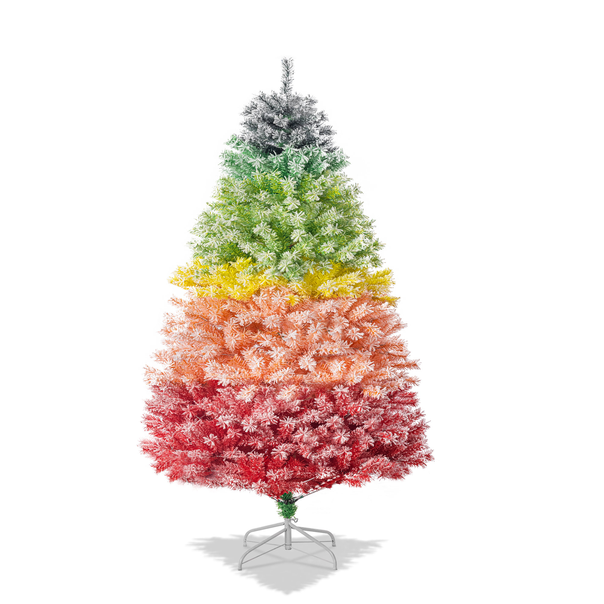Erivess Colorful Rainbow Christmas Tree, 1000 Branch Tips For Lush ...