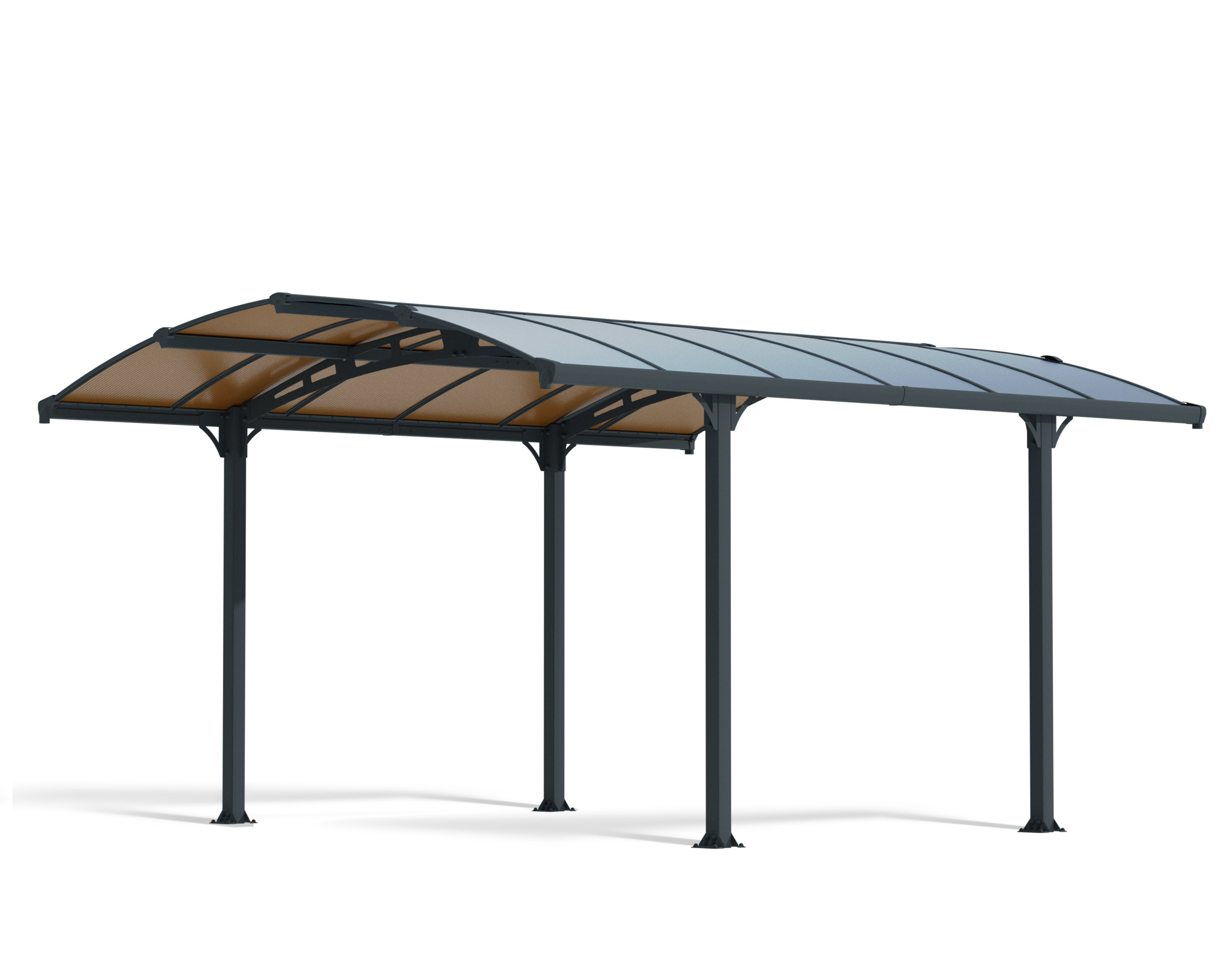 Canopia - Tucson Aluminum Patio Gazebo with Curved Roof and ...