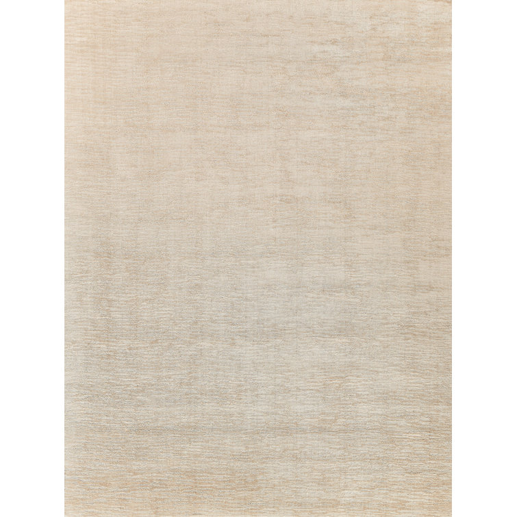 Exquisite Rugs Tangaro Hand Loomed Viscose Solid Color Rug | Wayfair