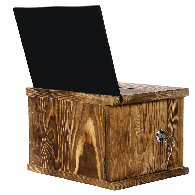 Gracie Oaks Solid Wood Donation Box - Wayfair Canada