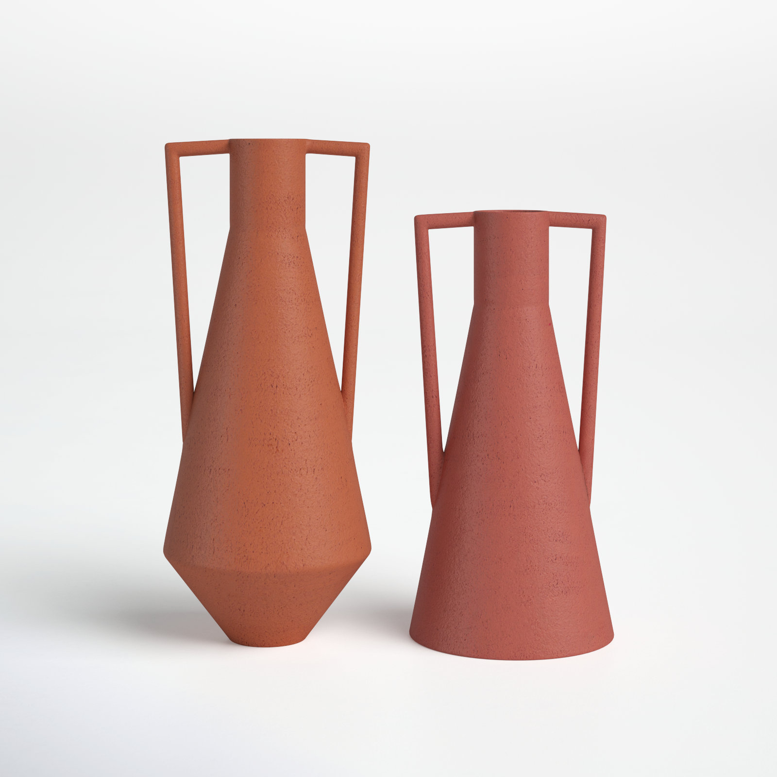 Birch Lane™ Hays Rust Metal Table Vase Set & Reviews | Wayfair