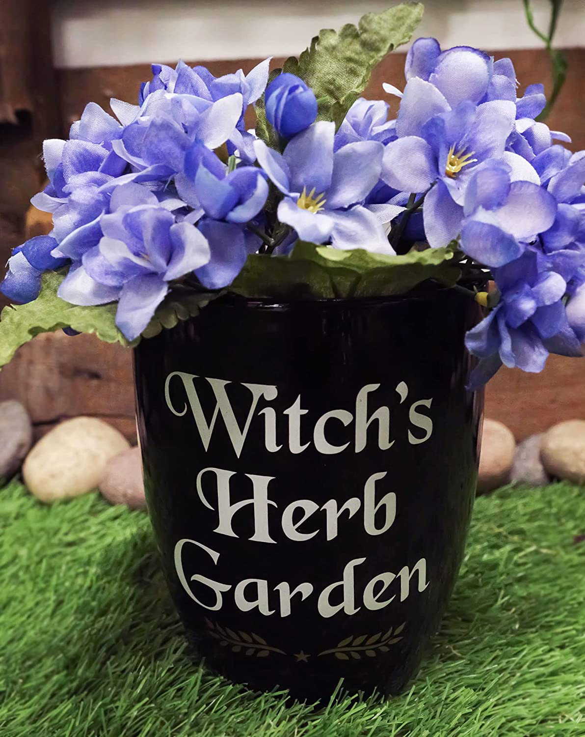 Ebern Designs Wicca Witchcraft Occult Ceramic Witch's Herb Garden ...