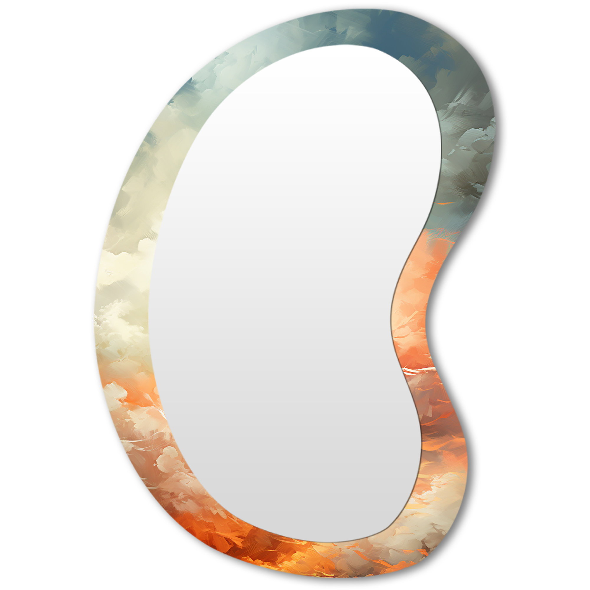 Latitude Run® Soothing Sunset sky clouds - Sky Irregular Shape ...