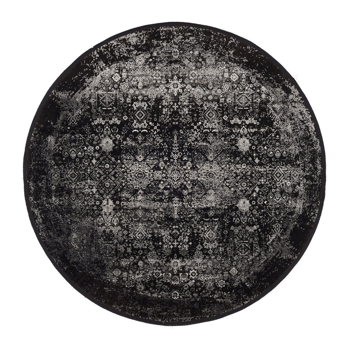 Lark Manor Django Magic Hand Knotted Black/Grey Rug | Wayfair.co.uk