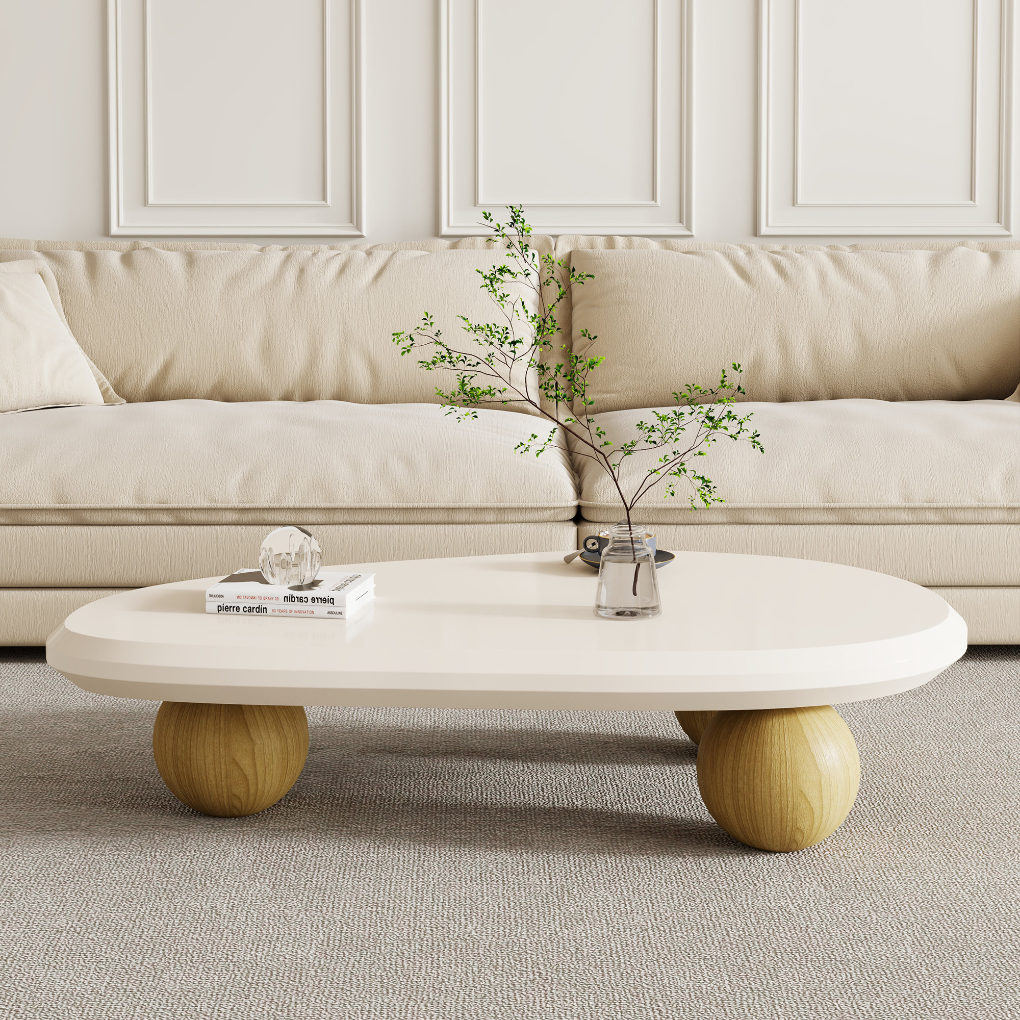 Ivy Bronx Khattab Modern Three Legged Coffee Table & Reviews | Wayfair