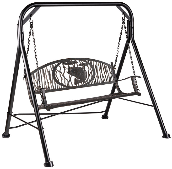 Millwood Pines Balancelle en métal avec basse Brynie - Wayfair Canada