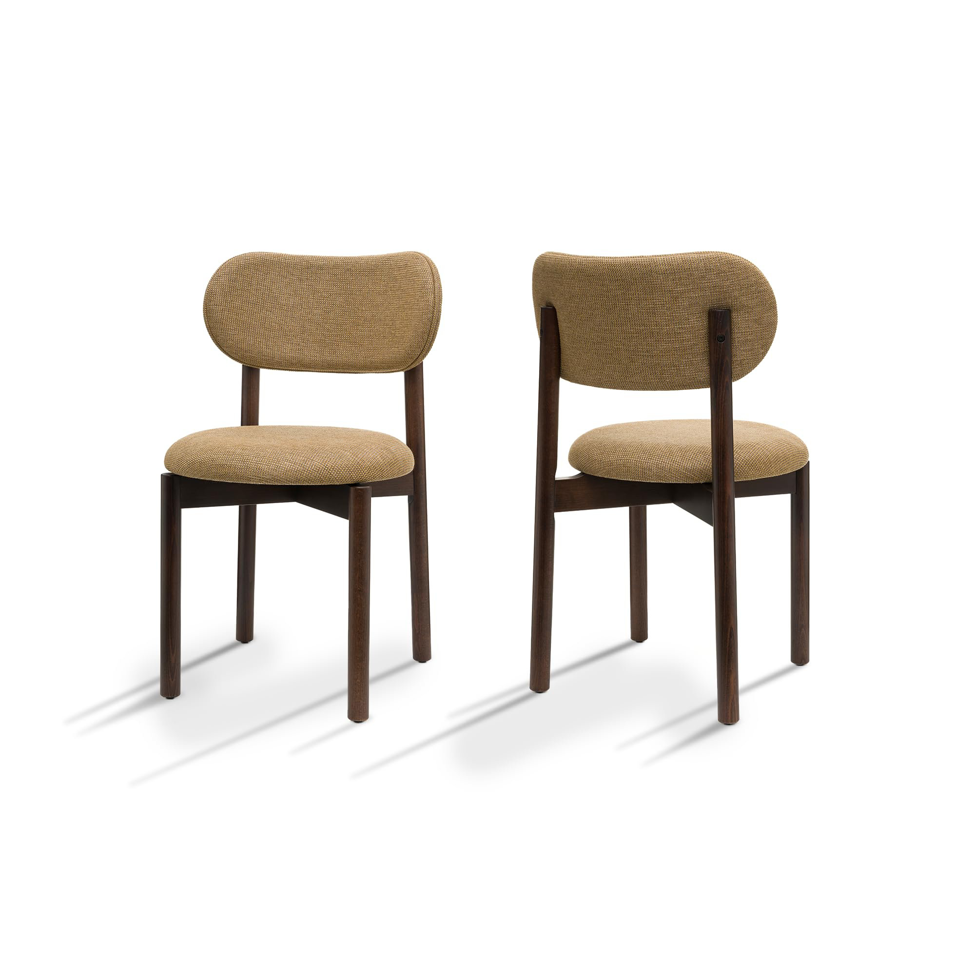 bis chair Ocean Wooden Dining Chairs Mid Century Upholstered Modern ...