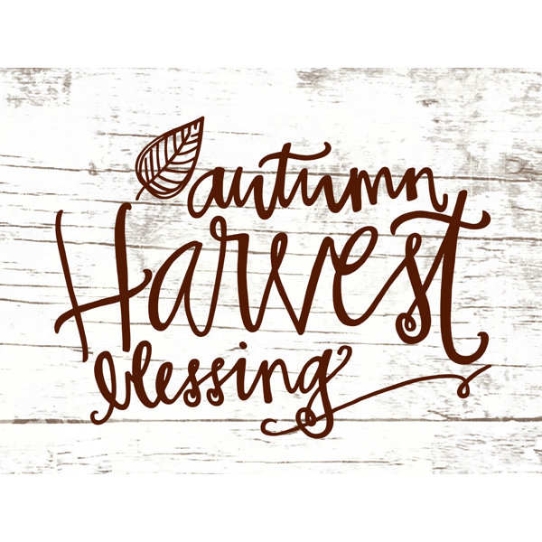 Trinx Autumn Harvest Blessing Brown On Canvas Print - Wayfair Canada