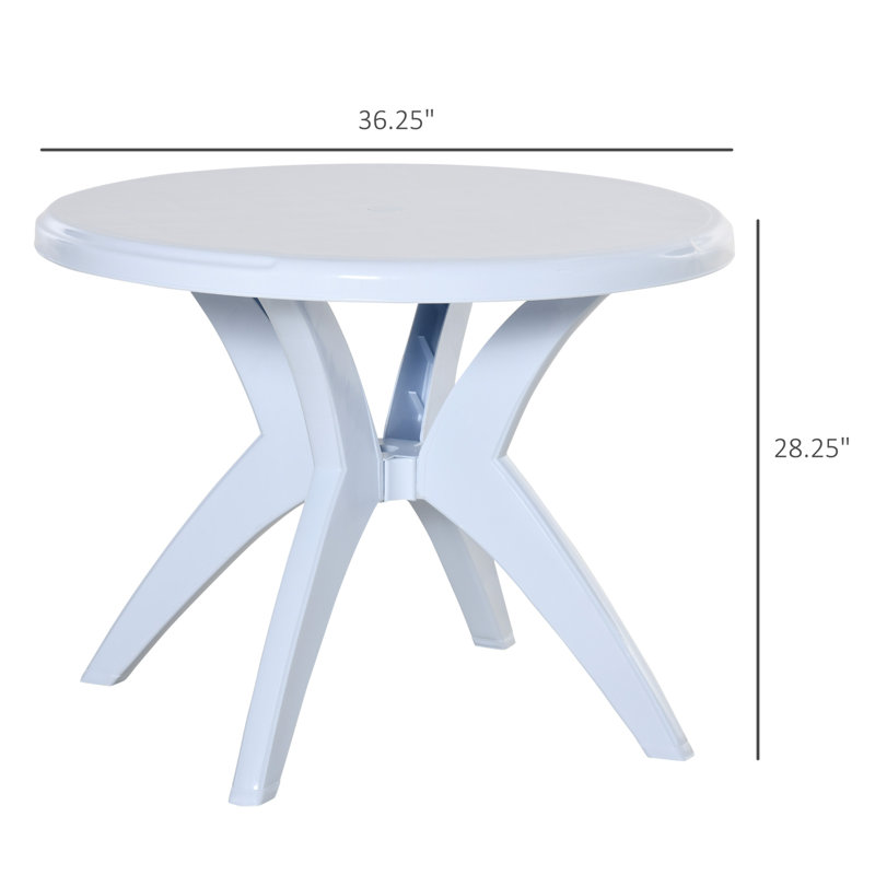 Wade Logan® Aamia Plastic Dining Table & Reviews | Wayfair