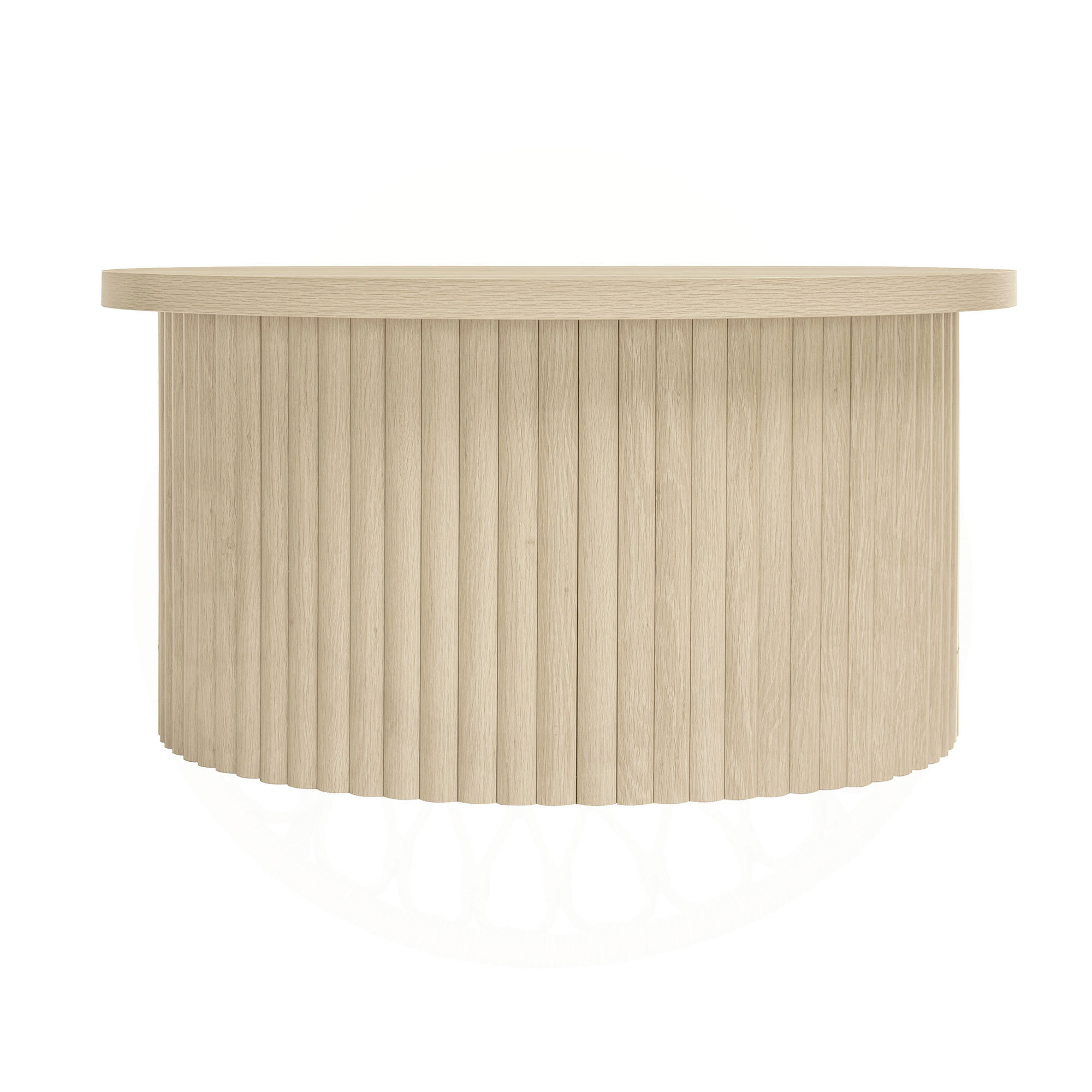 FOSHNATURE Round Coffee Table with Flip-Top Design and Adjustable Feet ...