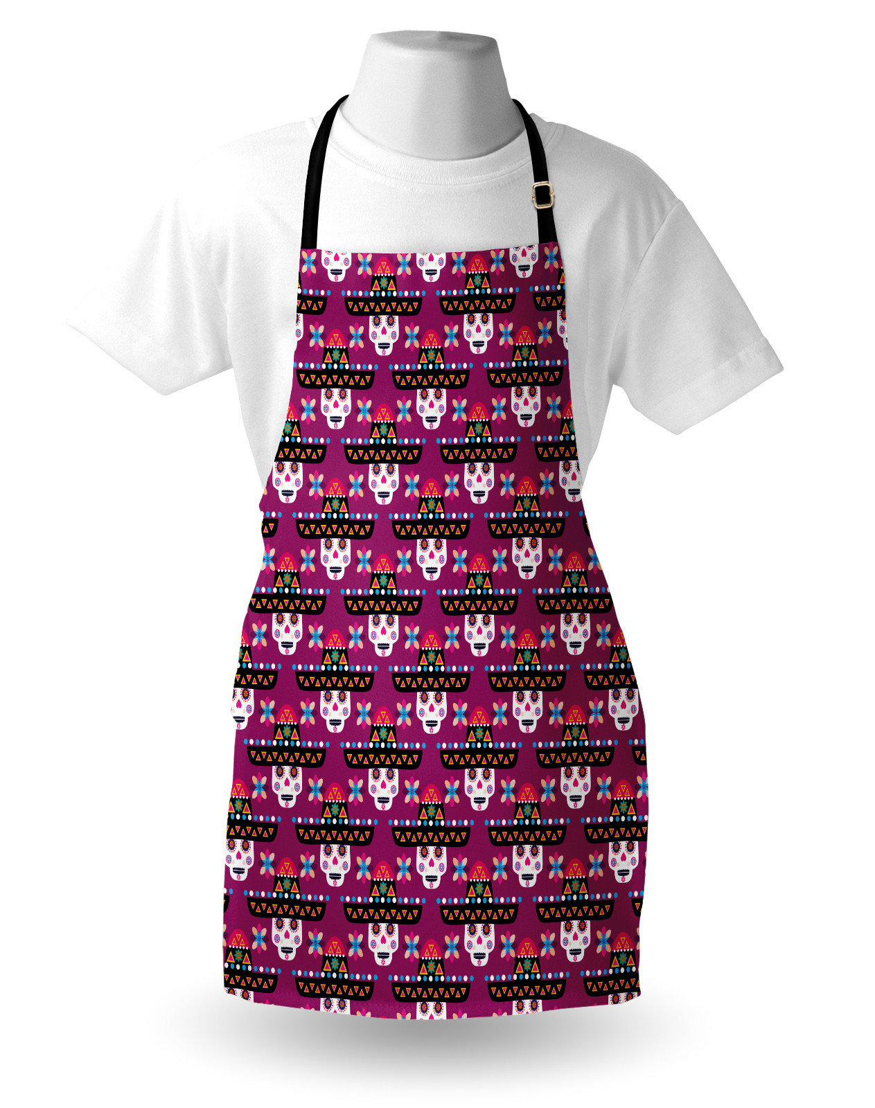 Bungalow Rose Cinco de Mayo Apron Unisex Mexican Ornate Skull Adult ...