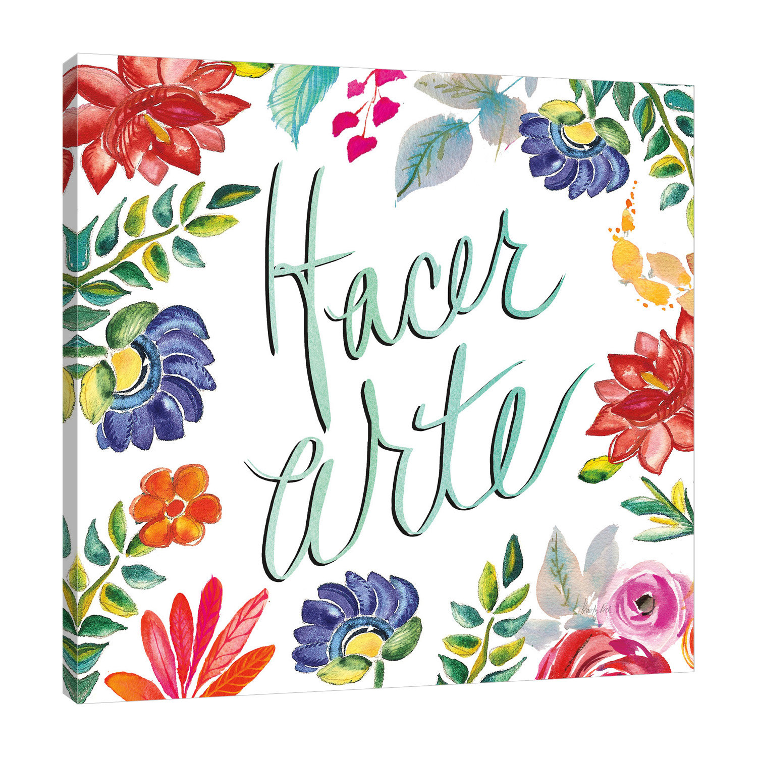 Jaxson Rea "Fridas Flower Fancy III" Gallery Wrapped Canvas By Kristy ...