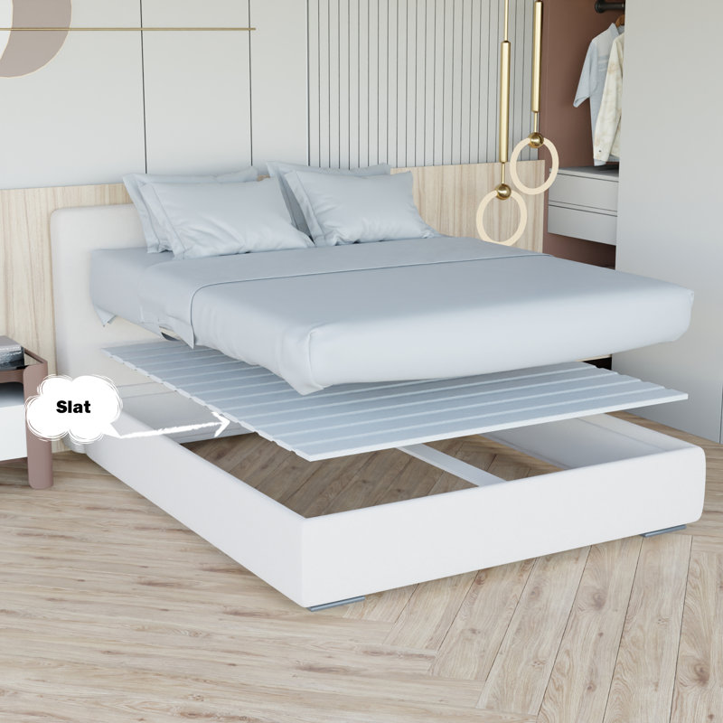 Alwyn Home Audra 0.68" Heavy Duty Horizontal Mattress Support Wooden ...