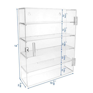 Ikee Design 14'' H x 10.875'' W Acrylic Display Cases & Reviews | Wayfair