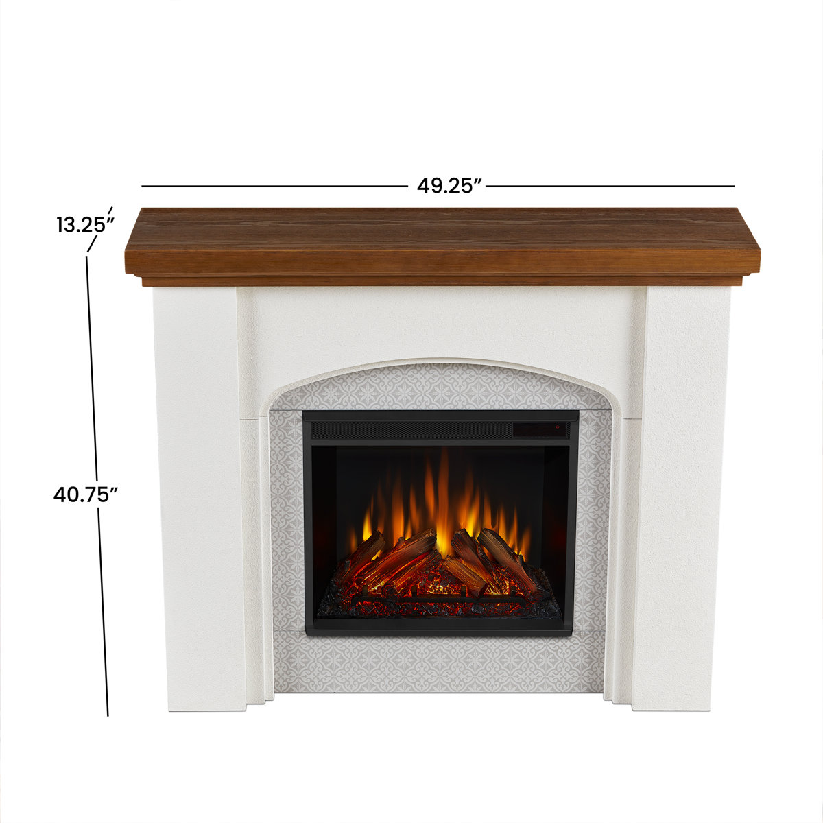 Real Flame Anika 49" Electric Fireplace with Reversible Surround by ...
