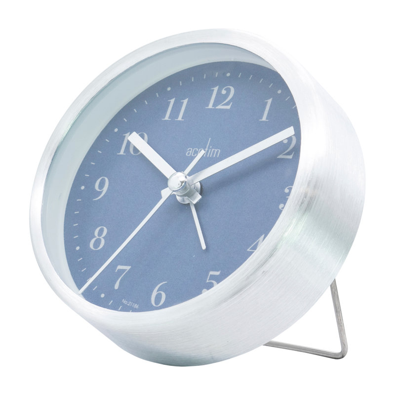 Acctim Analogue Metal Electric Alarm Tabletop Clock | Wayfair.co.uk