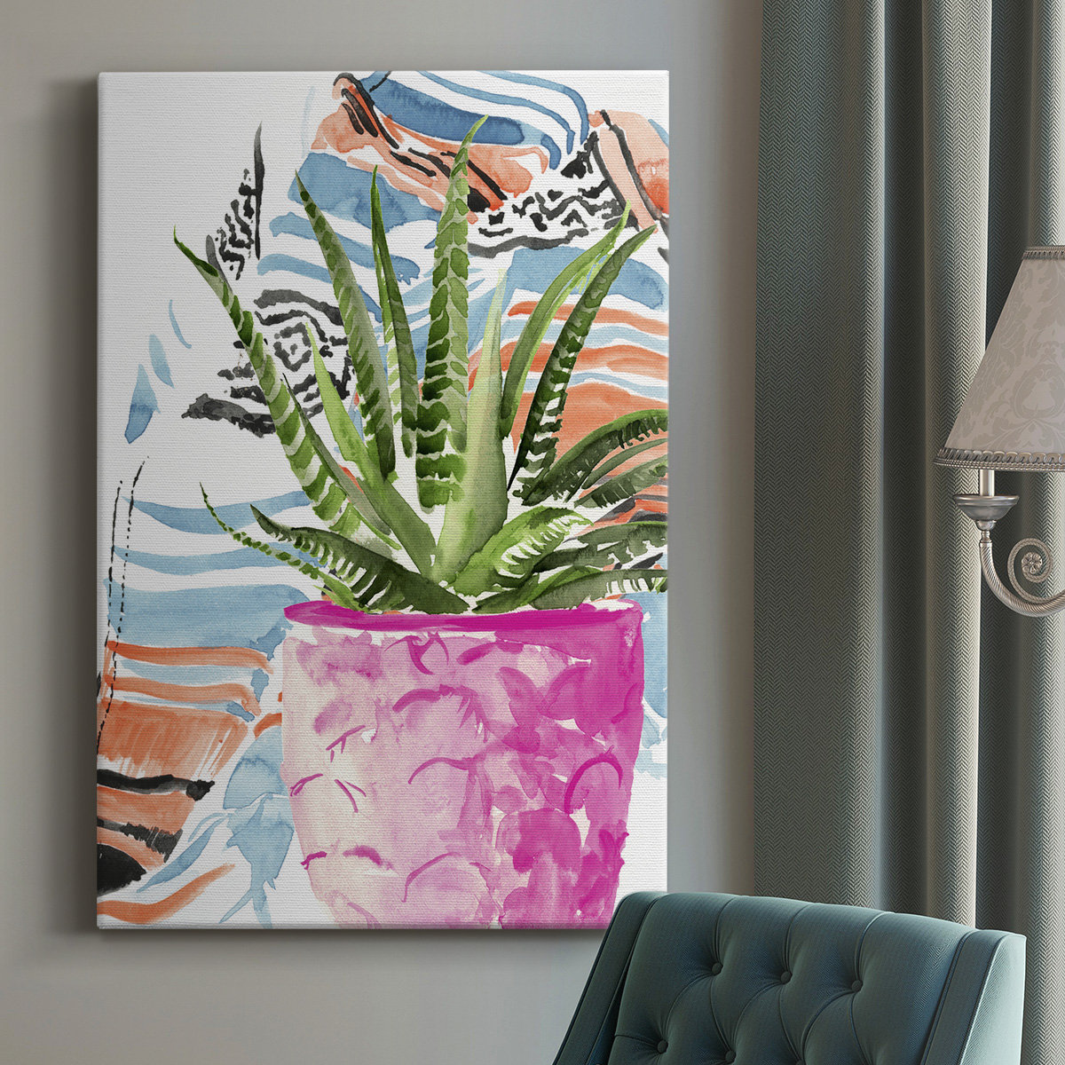 Red Barrel Studio Zebra Succulent I Zebra Succulent I - Print - Wayfair ...