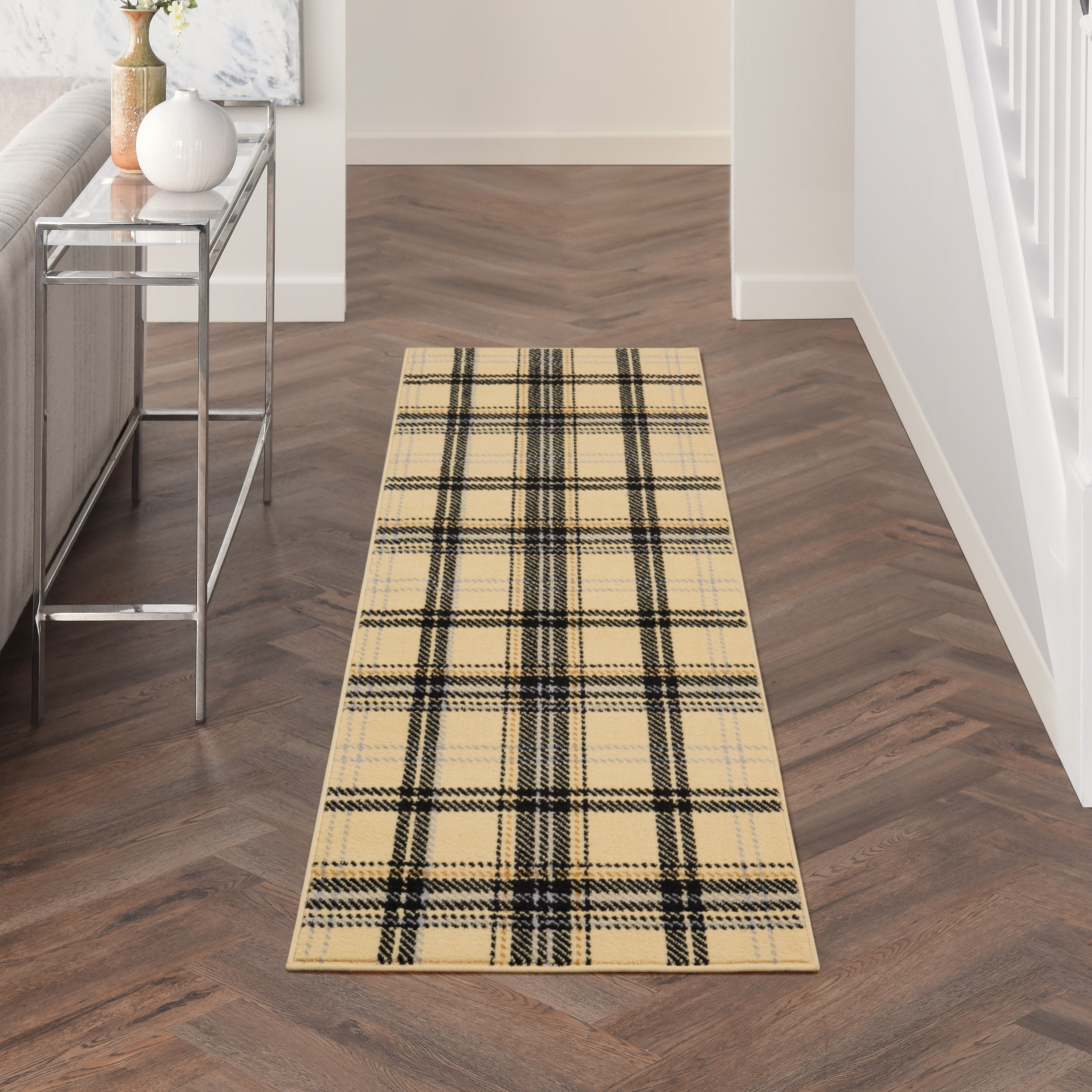 Union Rustic Bo Rustic Farmhouse Cream Area Rug | Wayfair