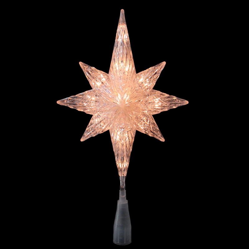 Northlight Seasonal 11" Lighted Bethlehem Star Christmas Tree Topper ...